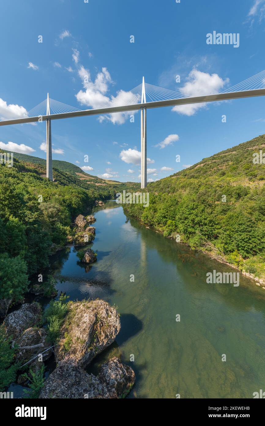 Millau Viaduct bridge , the highest bridge in the World. Aveyron ...