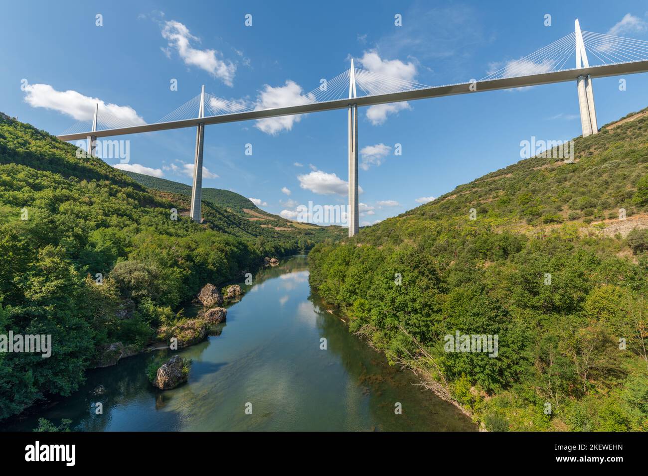 Millau Viaduct bridge , the highest bridge in the World. Aveyron ...