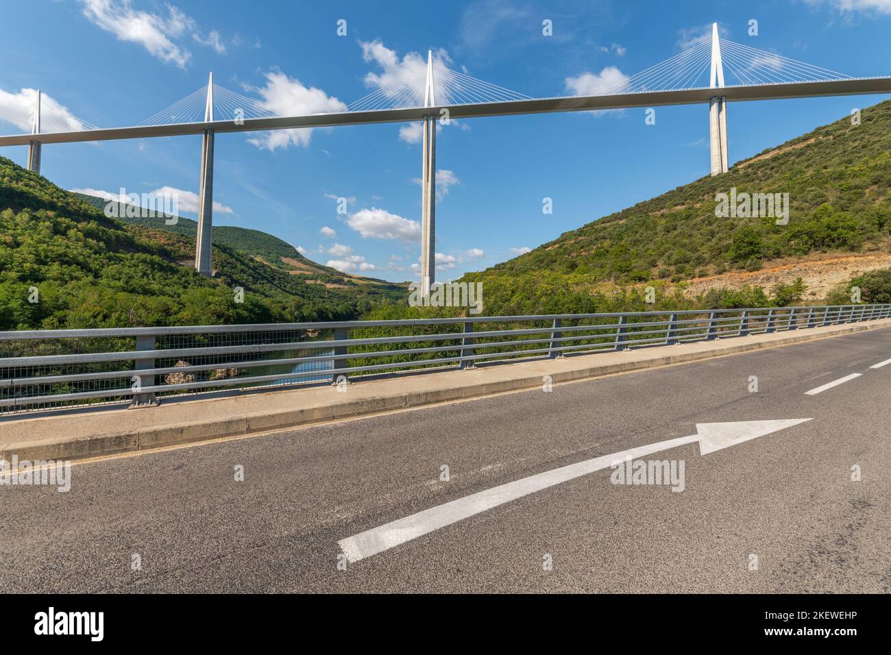 Millau Viaduct bridge , the highest bridge in the World. Aveyron ...