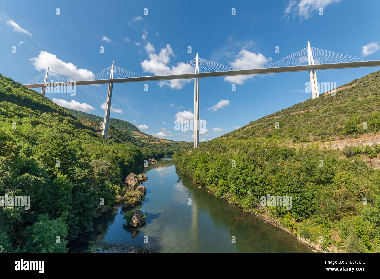 Millau Viaduct bridge , the highest bridge in the World. Aveyron ...