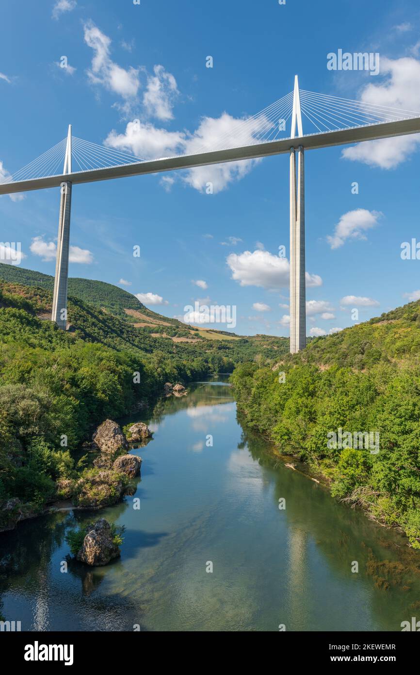 Millau Viaduct bridge , the highest bridge in the World. Aveyron ...