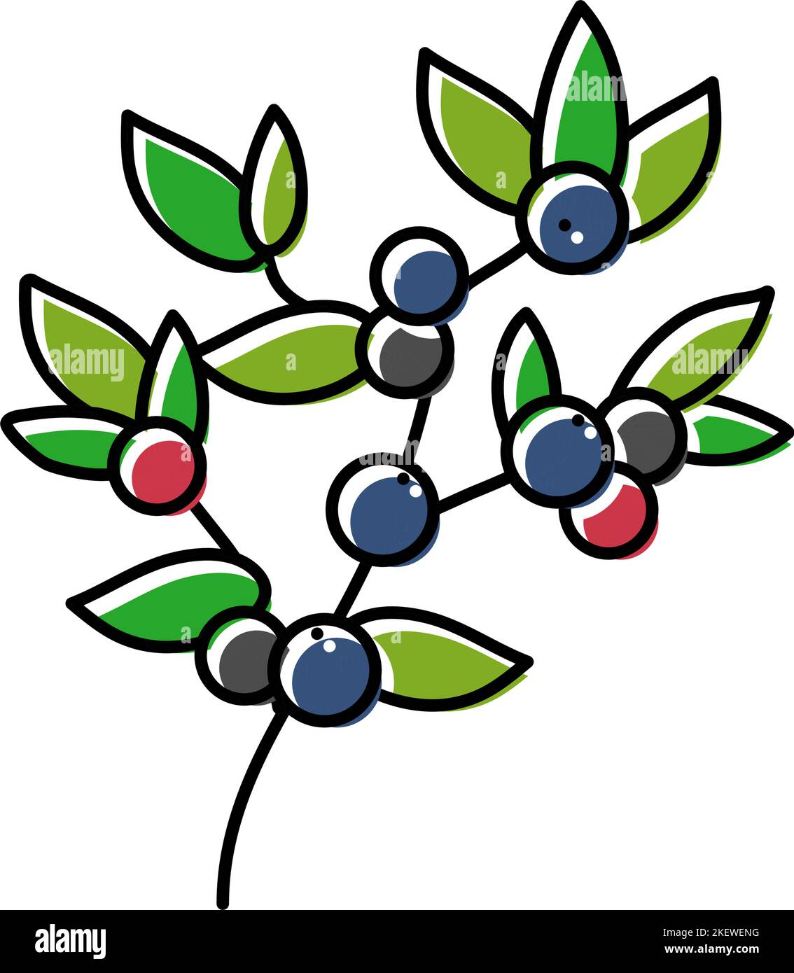 Bluberry jam Stock Vector Images - Alamy