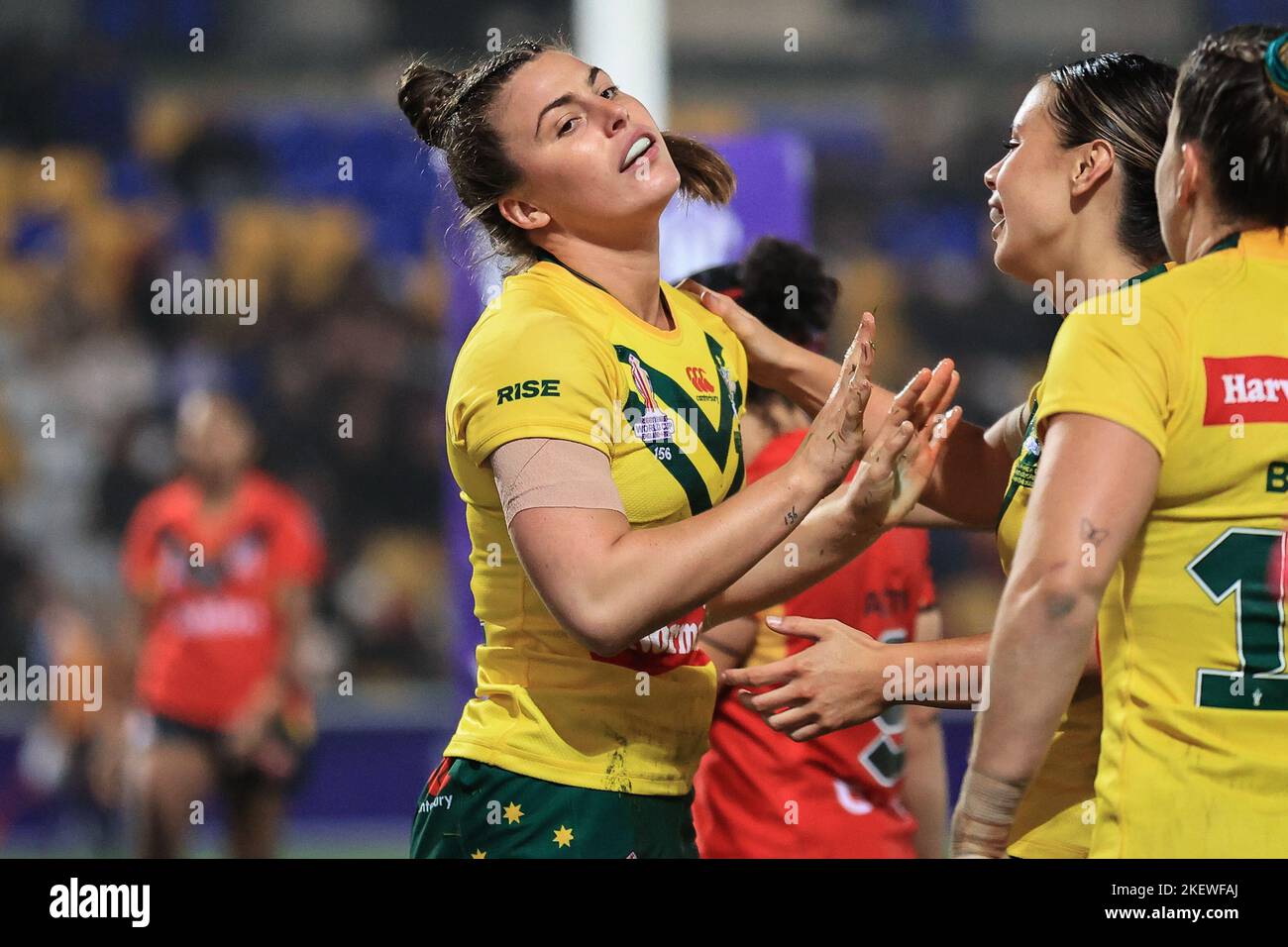 York, UK. 14th Nov, 2022. Jessica Sergis #11 of Australia Women ...