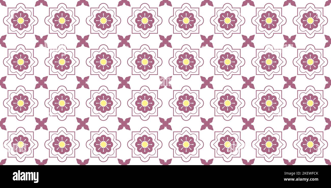 Ceramic tiled pattern. Floral seamless pattern for tile design ...