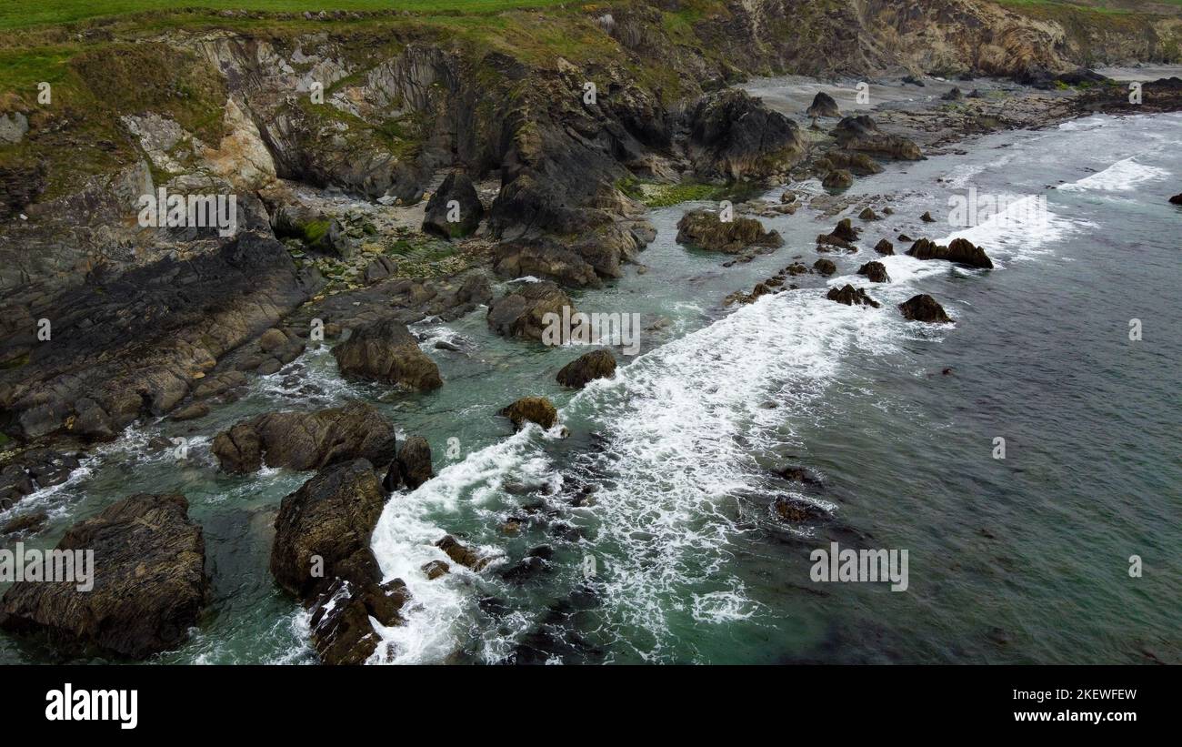 Tidal waves of the Atlantic Ocean near coast of the island of Ireland ...