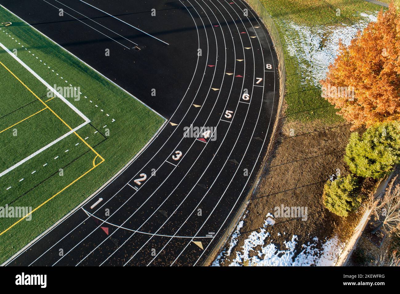 track and field starting lanes Stock Photo - Alamy