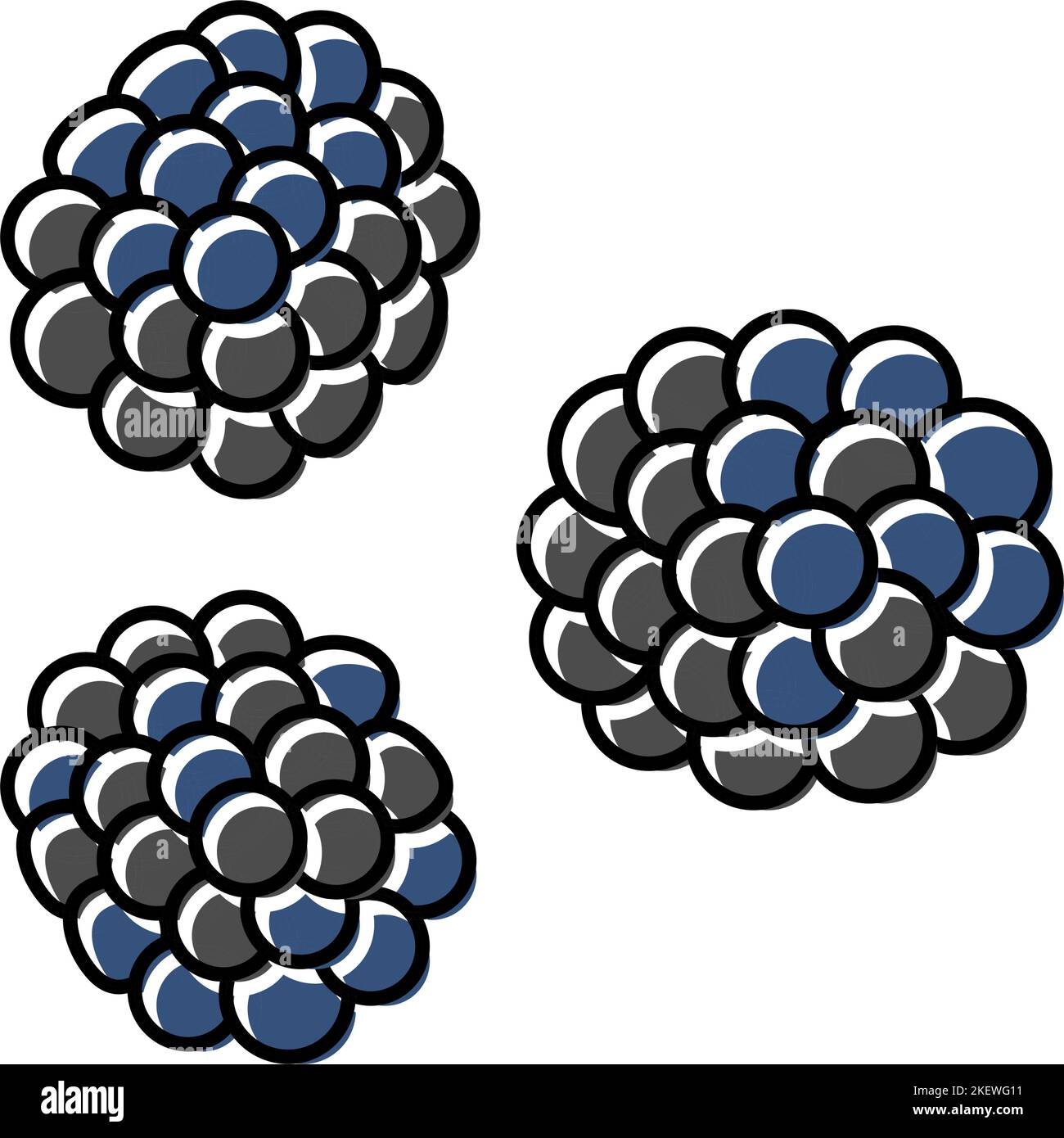 juicy berry blackberry color icon vector illustration Stock Vector ...