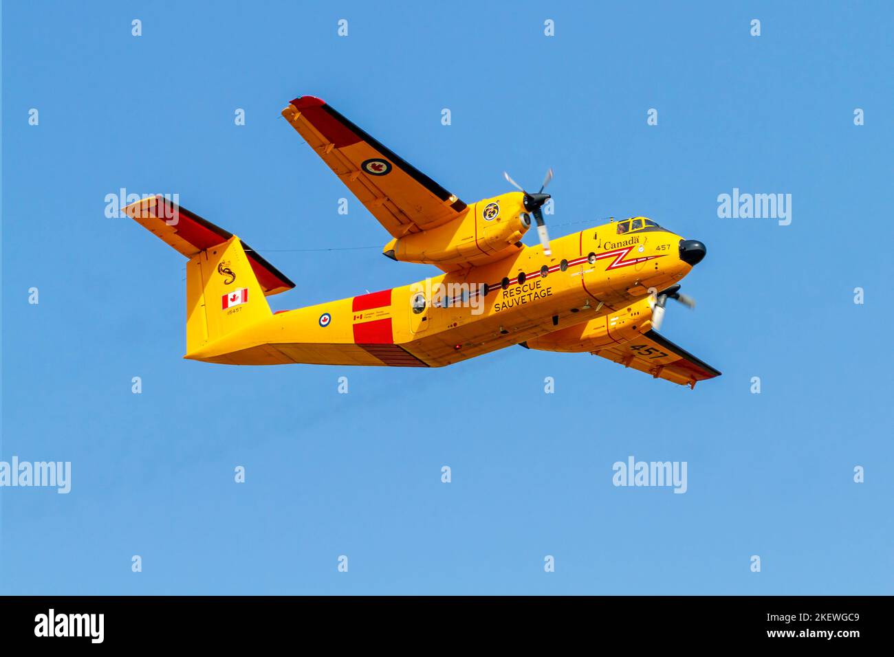 A Royal Canadian Air Force CC-115 Buffalo during a flight demonstration ...