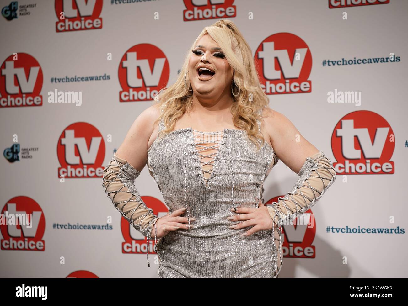 Kitty Scott-Claus arrives for the TV Choice Awards at the London Hilton in Park Lane. Picture ...