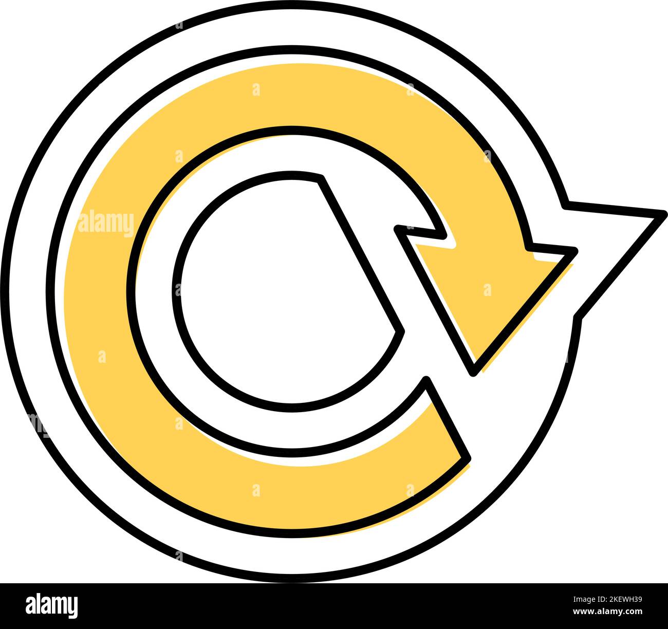 round arrow color icon vector illustration Stock Vector Image & Art - Alamy