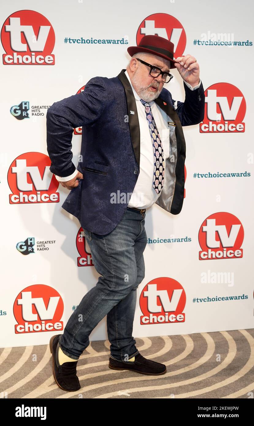 Cliff Parisi arrives for the TV Choice Awards at the London Hilton in ...