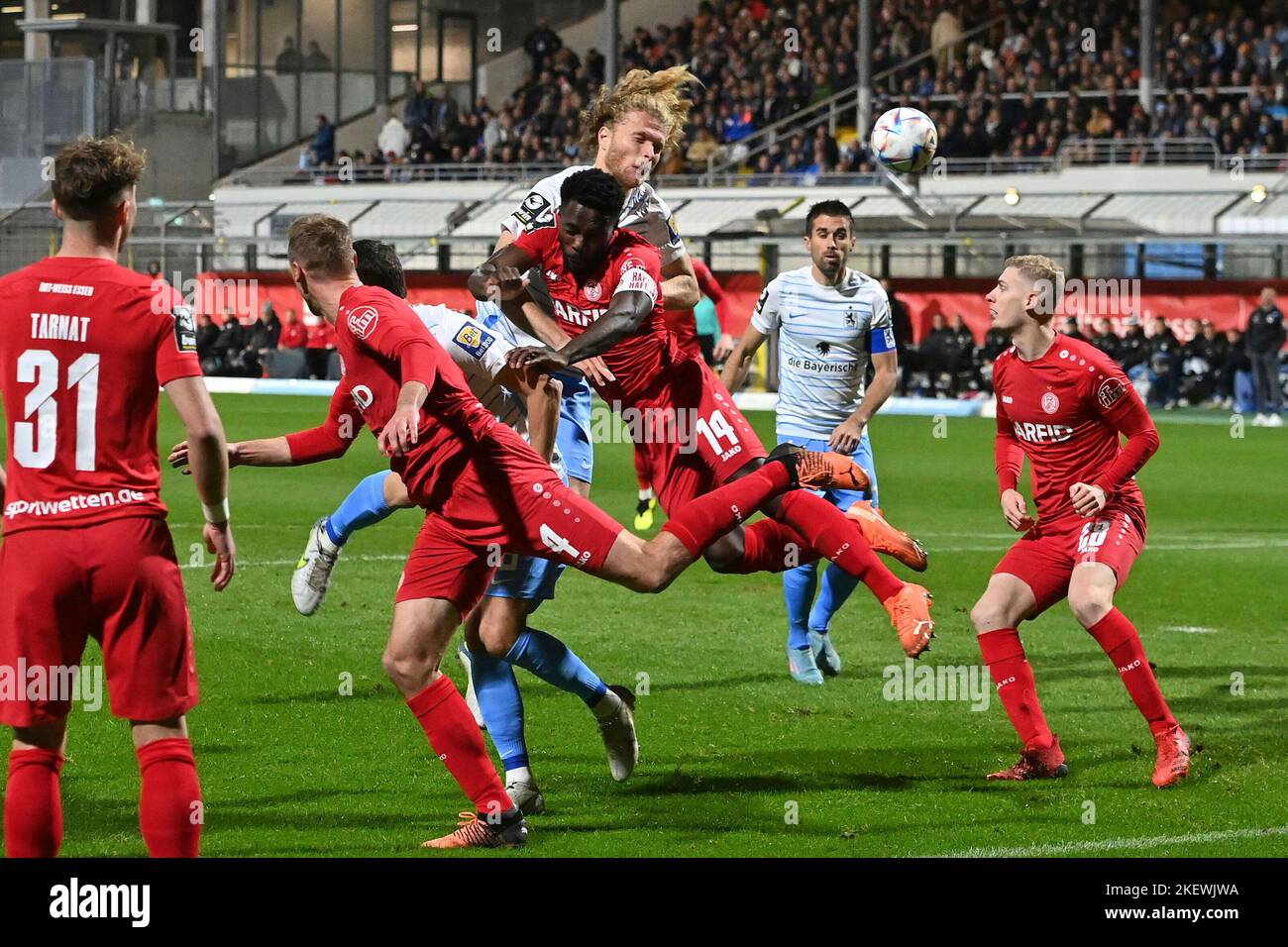Munich GRUENWALDER STADION. 14th Nov, 2022. Penalty scene, Jesper ...
