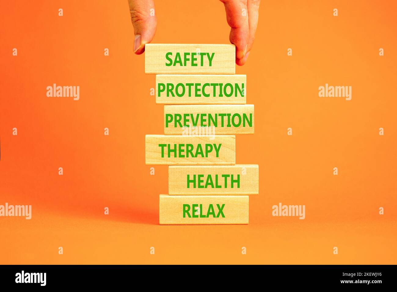 Health and safety symbol. Concept words Safety Protection Prevention ...