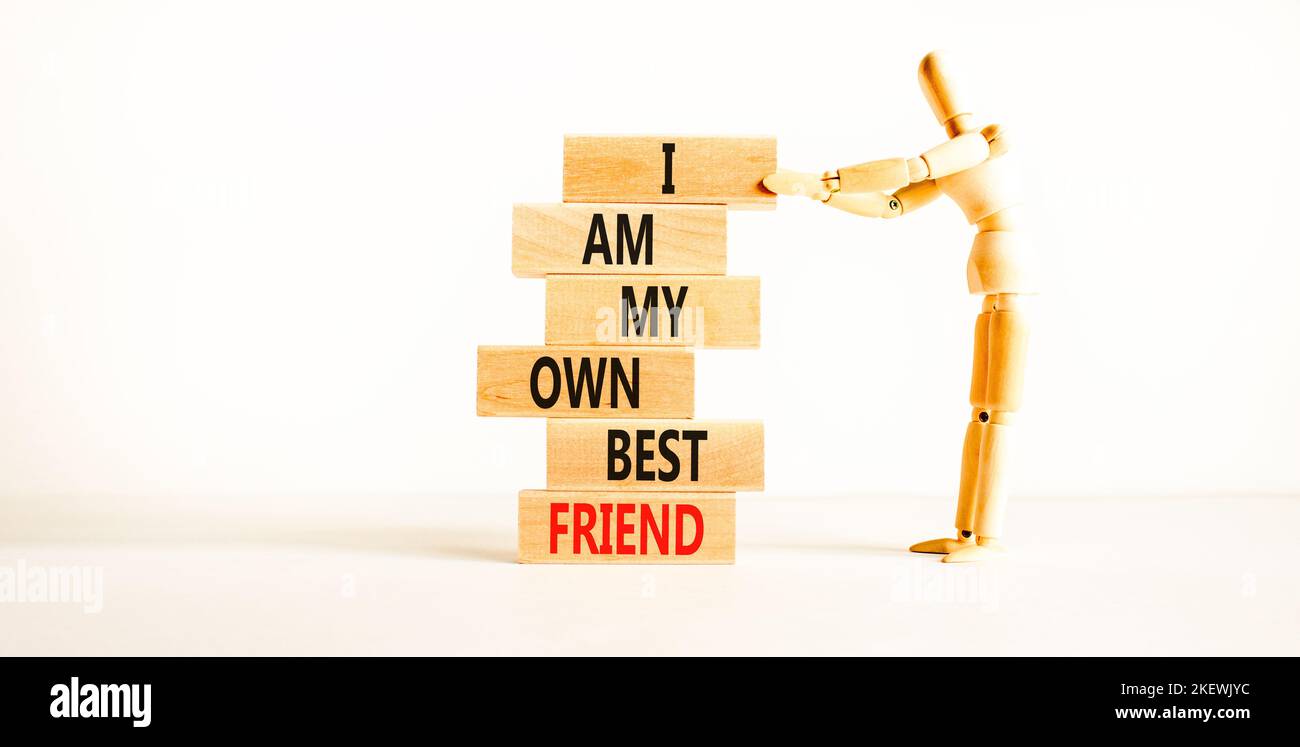 I am my own best friend symbol. Concept words I am my own best friend ...