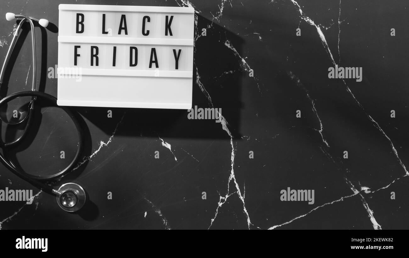 Medical Black Friday Sign Stock Photo - Alamy