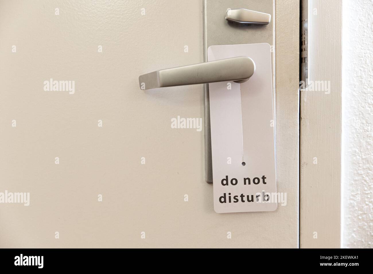 Hotel room door sign hi-res stock photography and images - Alamy