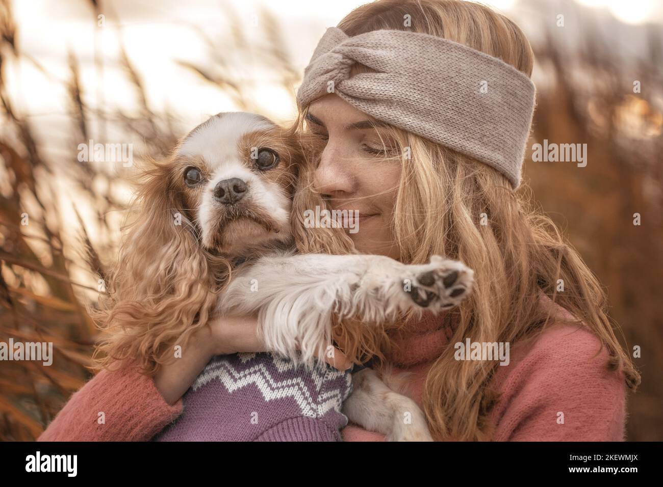Women with cocker spaniel gundog hi-res stock photography and images ...