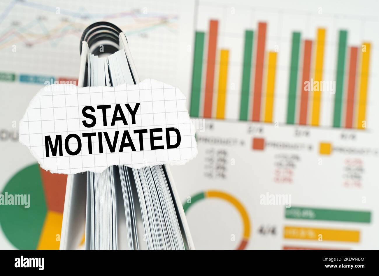 Business concept. On the business charts there is a notebook on which ...