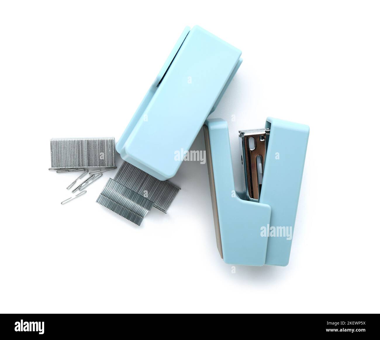Office staplers with staples isolated on white background Stock Photo ...