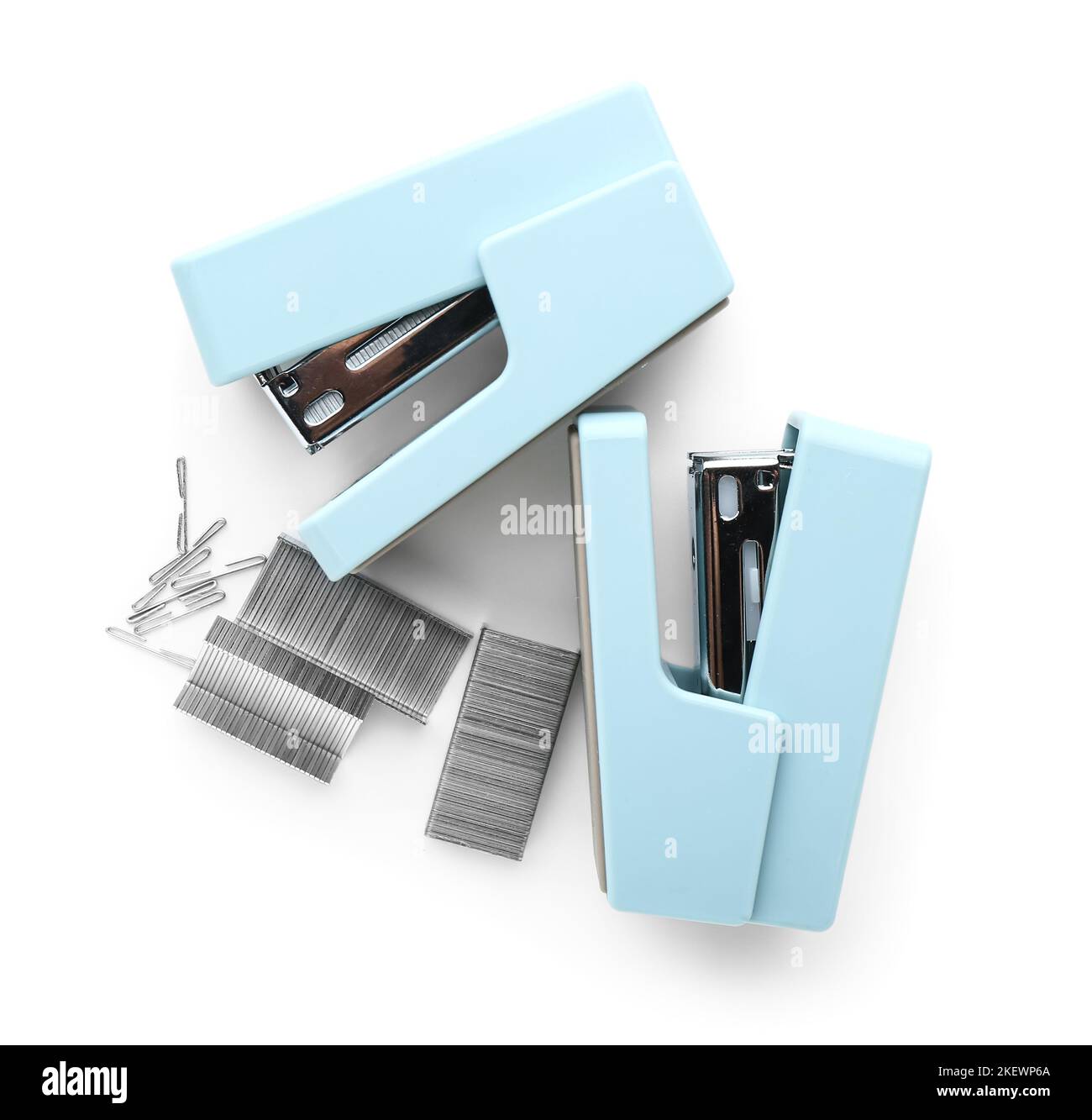 Office staplers with staples isolated on white background Stock Photo ...