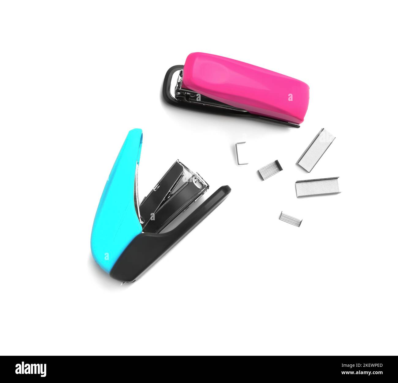 Office staplers with staples isolated on white background Stock Photo ...