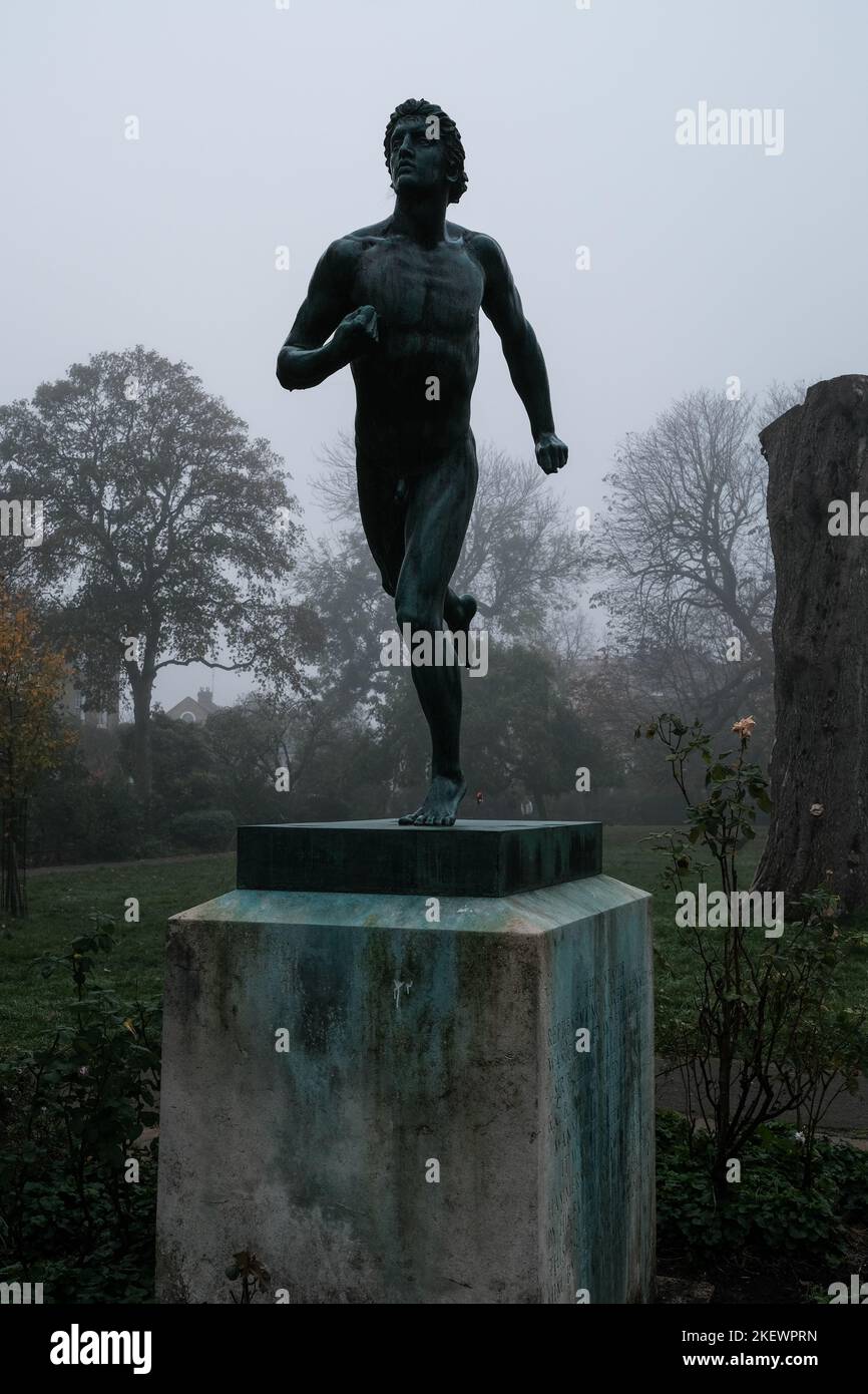 Greek Runner Statue Stock Photo - Alamy