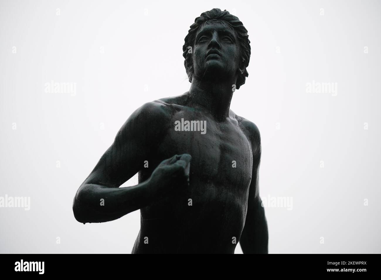 Greek Runner Statue Stock Photo - Alamy