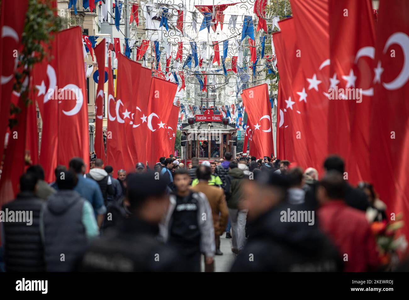 Istanbul, Turkey. 14th Nov, 2022. After the terrorist attack, Turkish ...