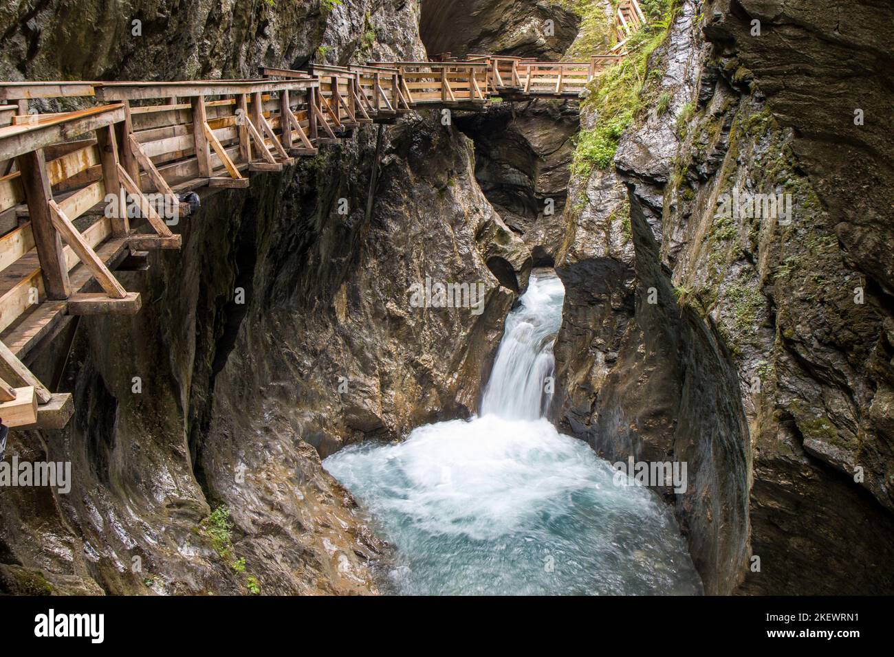 The beautiful view of Sigmund Thun Gorge - Sigmund Thun Klamm. Cascade ...