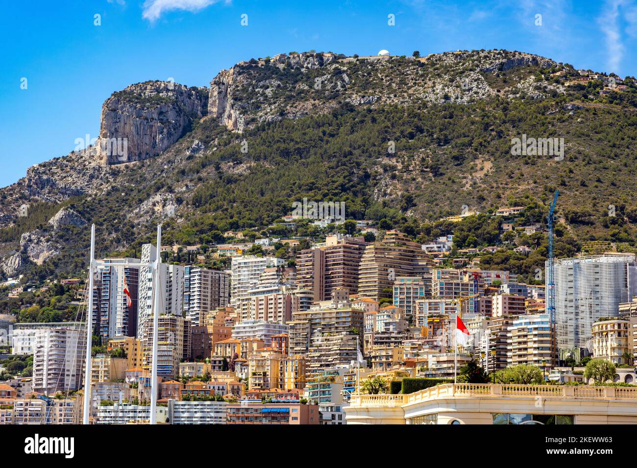 Monaco, France - August 2, 2022: Panoramic view of Monaco metropolitan ...