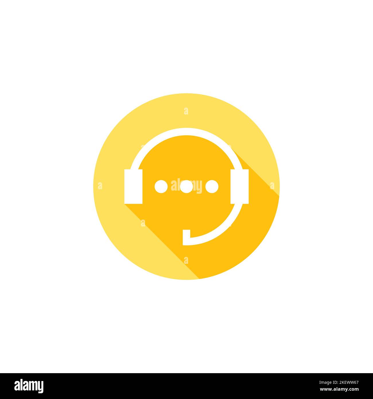 Support icon. Online support icon. Hotline support service with ...