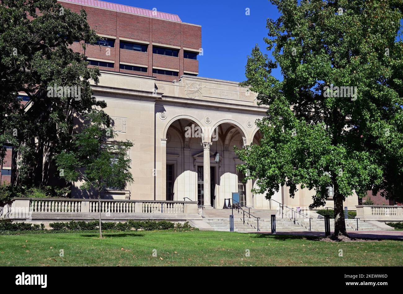 Ann Arbor, Michigan, USA. The William L. Clements Library on the campus ...