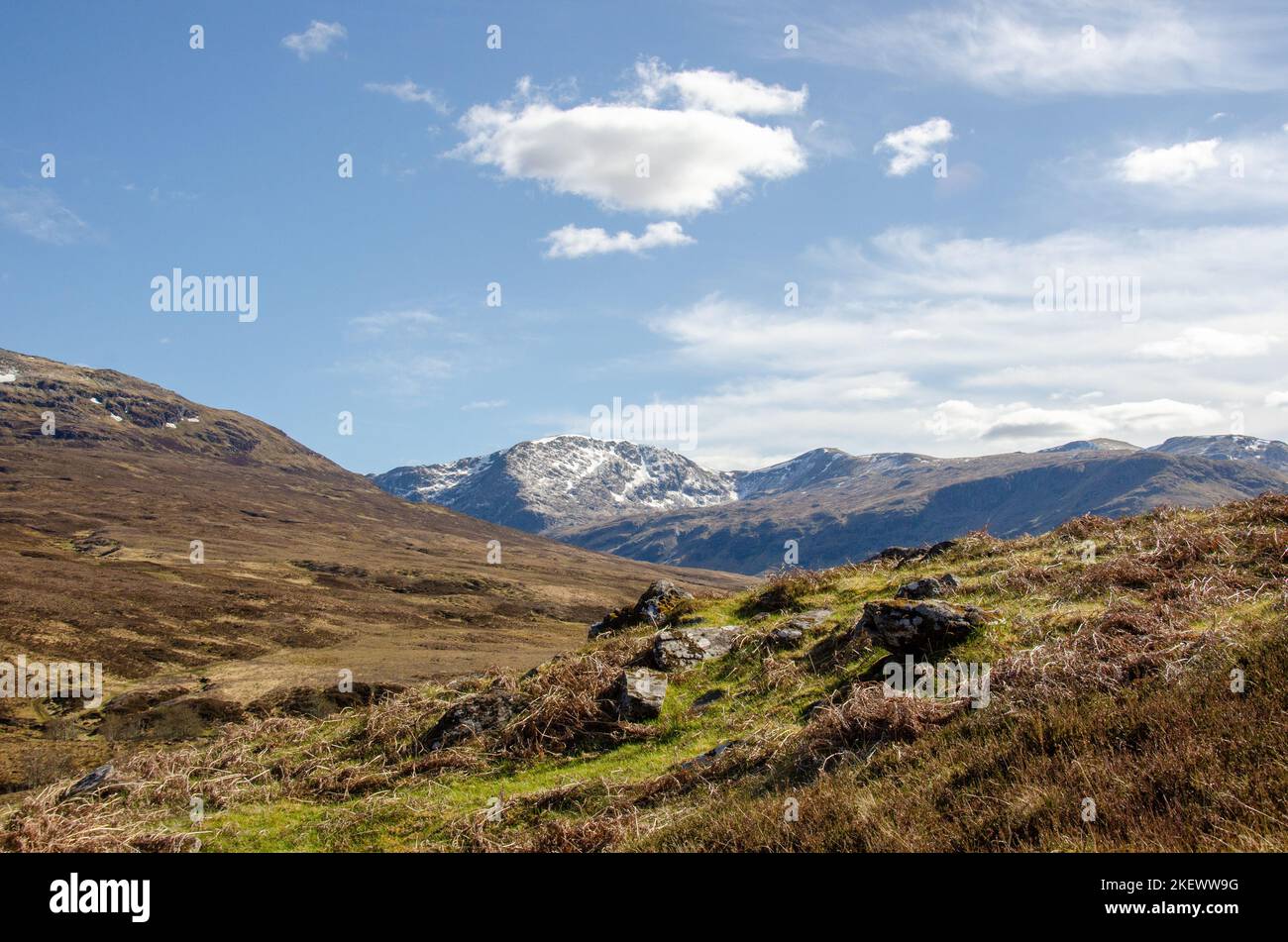 Ullapool and surrounding countryside in West Coast of Scotland ...