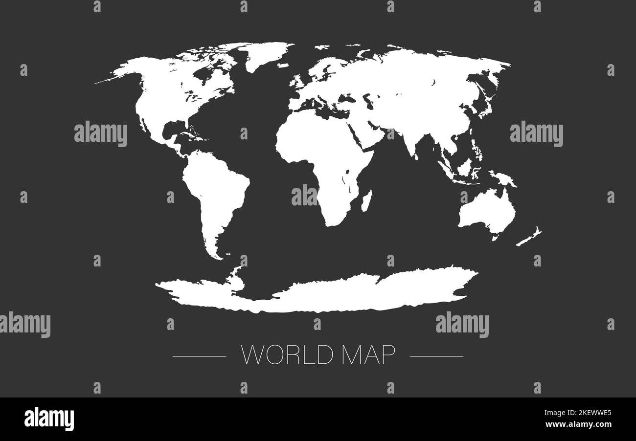 World map. Earth, white map template for web site pattern, annual ...
