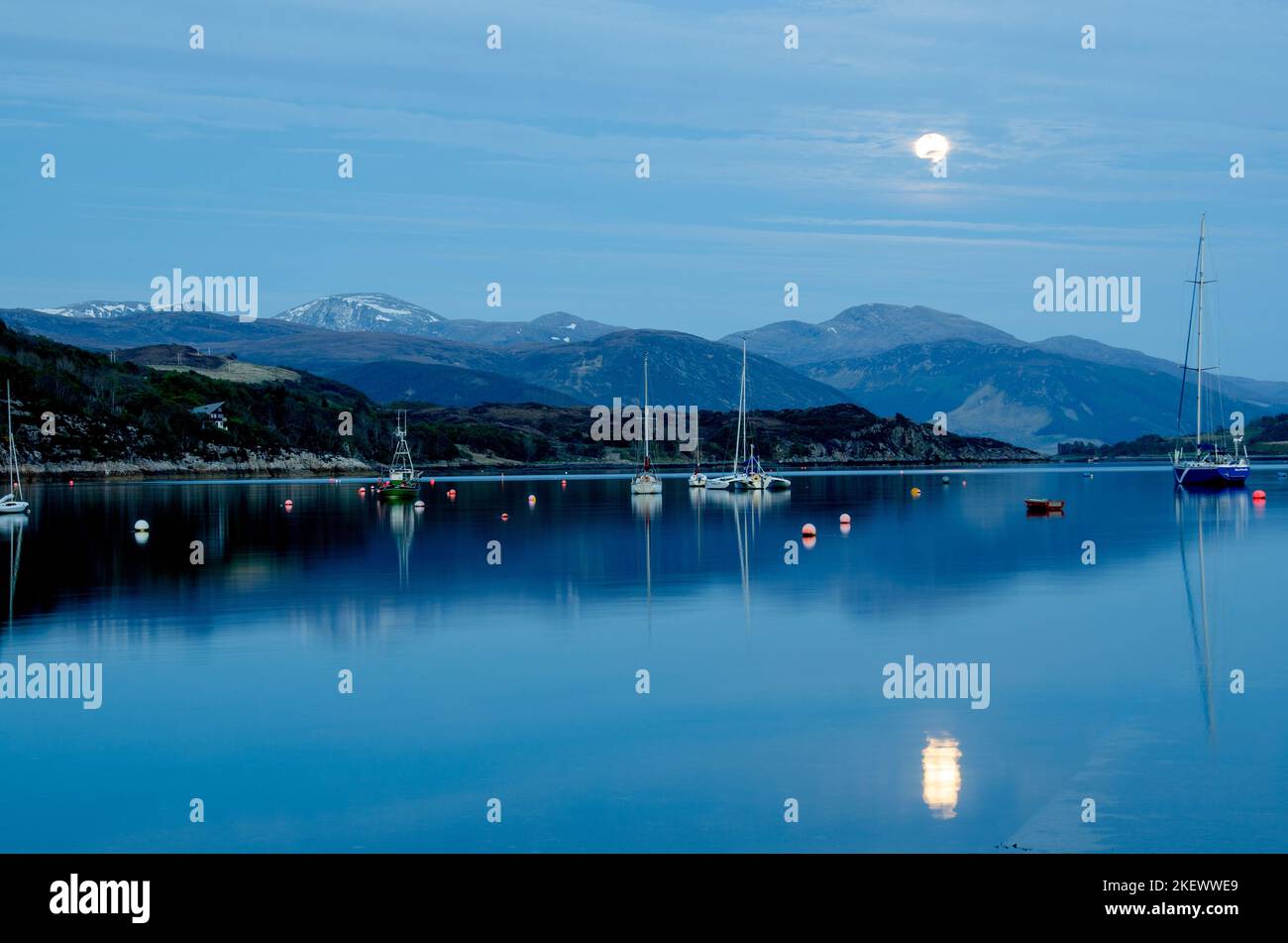 Ullapool and surrounding countryside in West Coast of Scotland ...