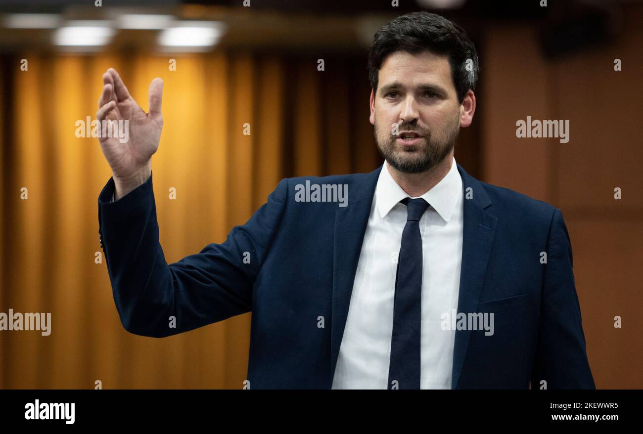 Immigration, Refugees and Citizenship Minister Sean Fraser rises during ...