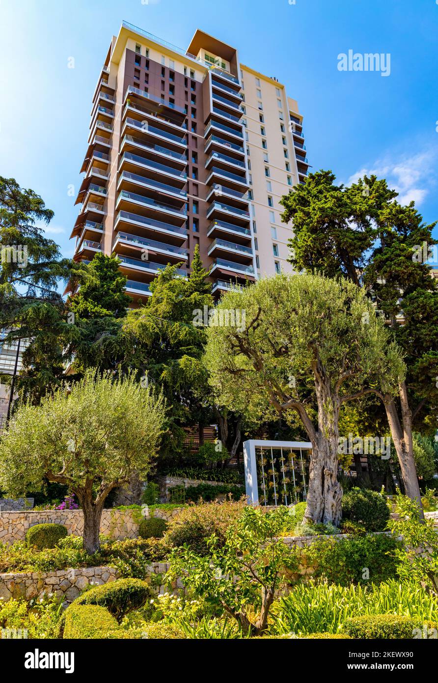 Monaco, France - August 2, 2022: Modern large scale residential ...