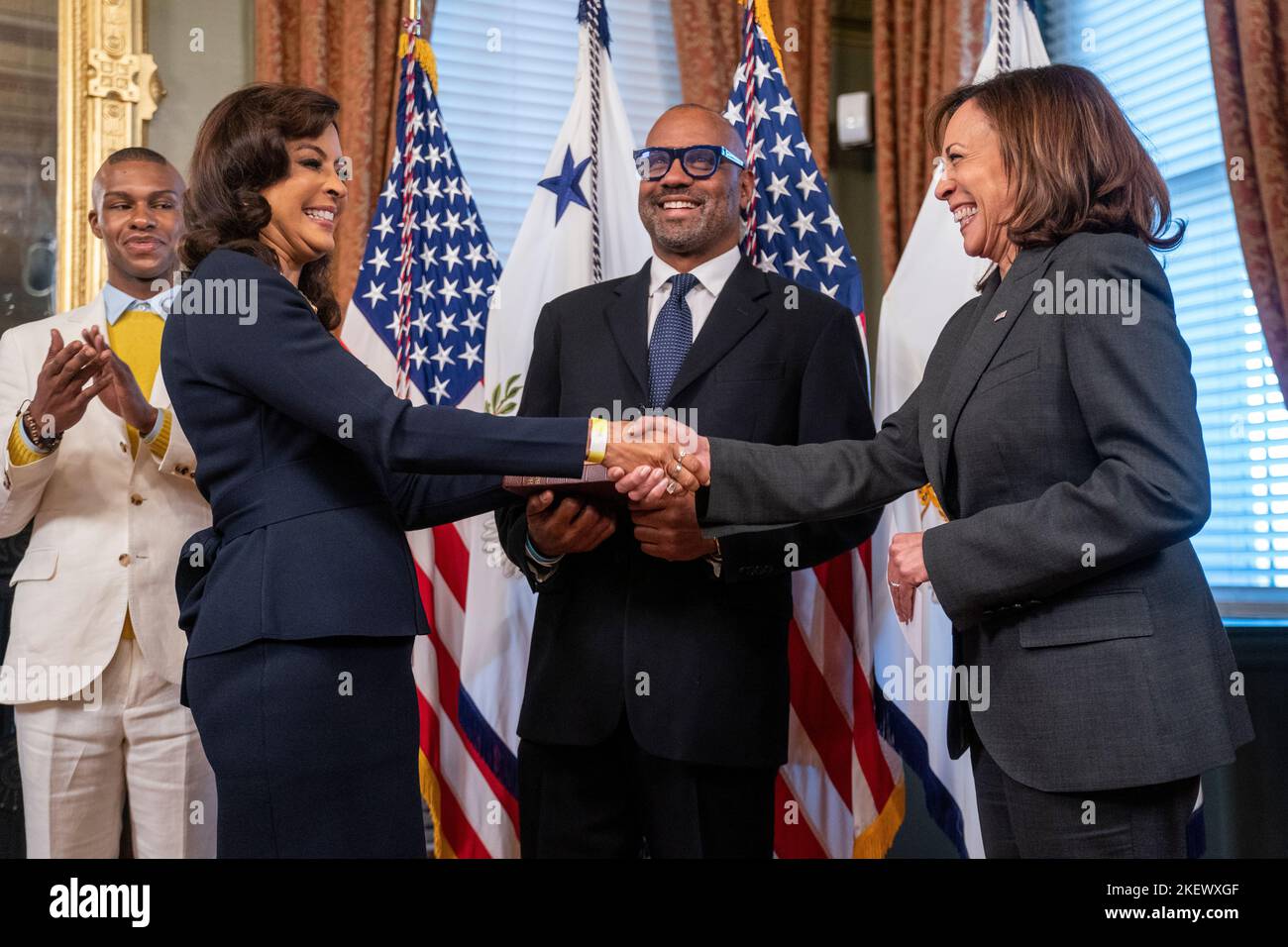 Washington, DC, USA, 14 November 2022. US Vice President Kamala Harris ...
