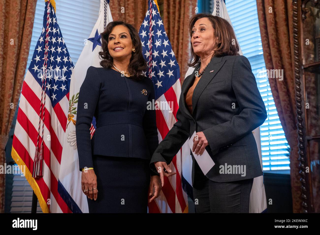 Washington, DC, USA, 14 November 2022. US Vice President Kamala Harris ...