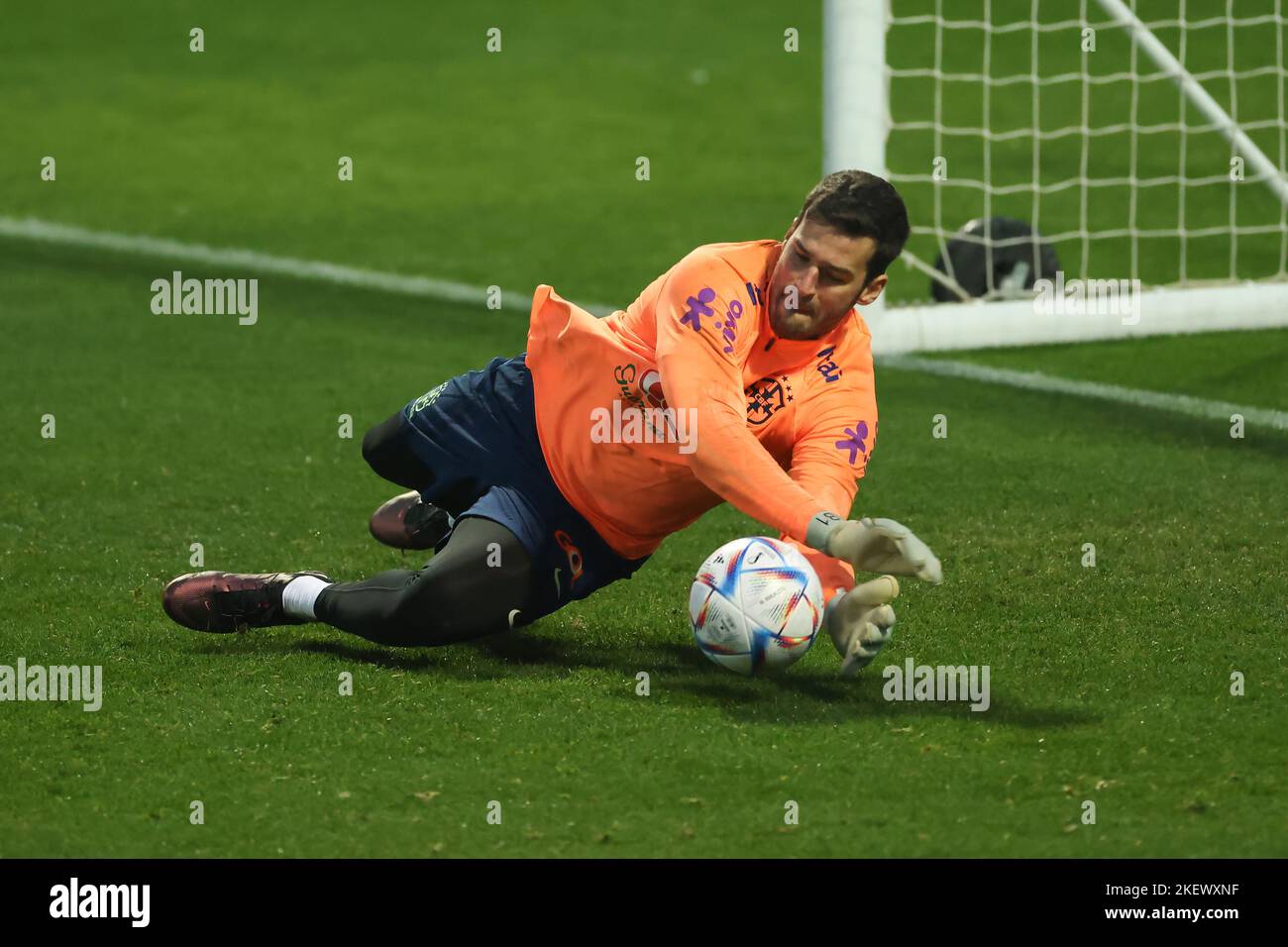 Turin, Italy, 14th November 2022. Alisson of Brazil during the Brazil ...