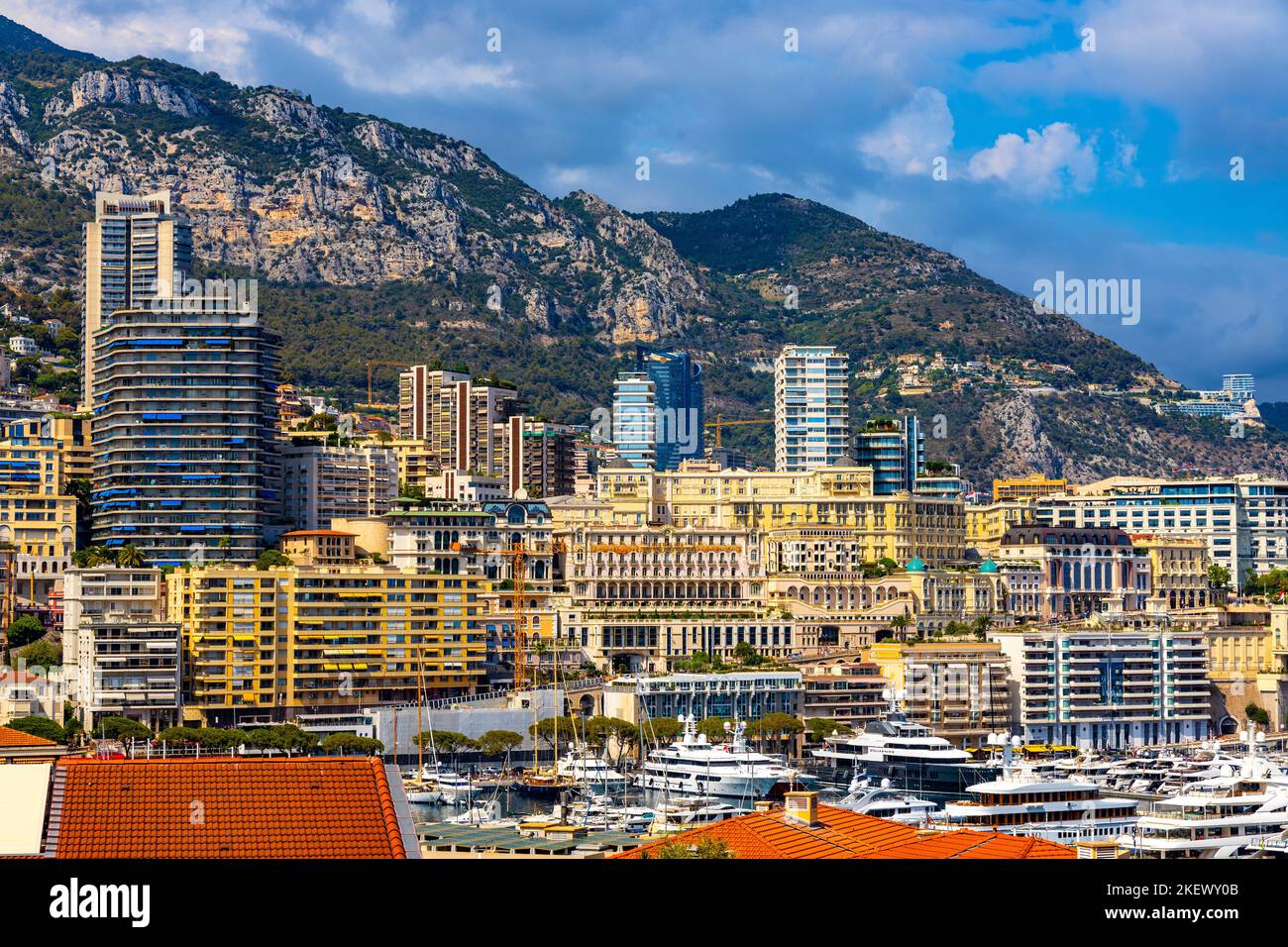 Monaco, France - August 2, 2022: Panoramic view of Monaco metropolitan ...