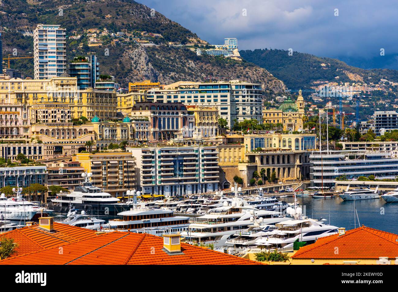 Monaco, France - August 2, 2022: Panoramic view of Monaco metropolitan ...