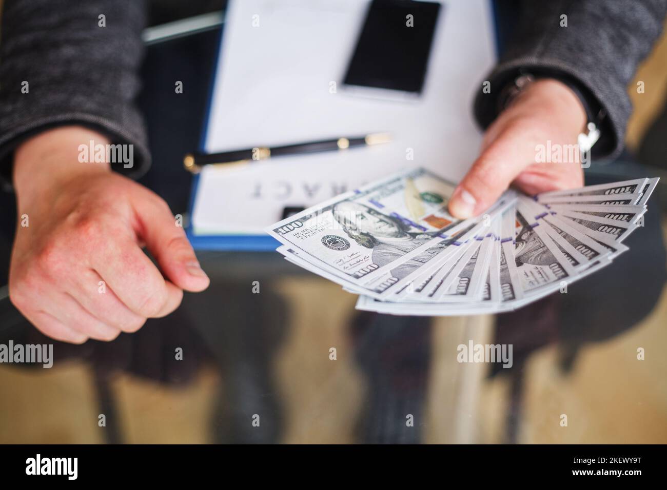 Bribery concept. Corruption Corporate Business Espionage Illegal ...