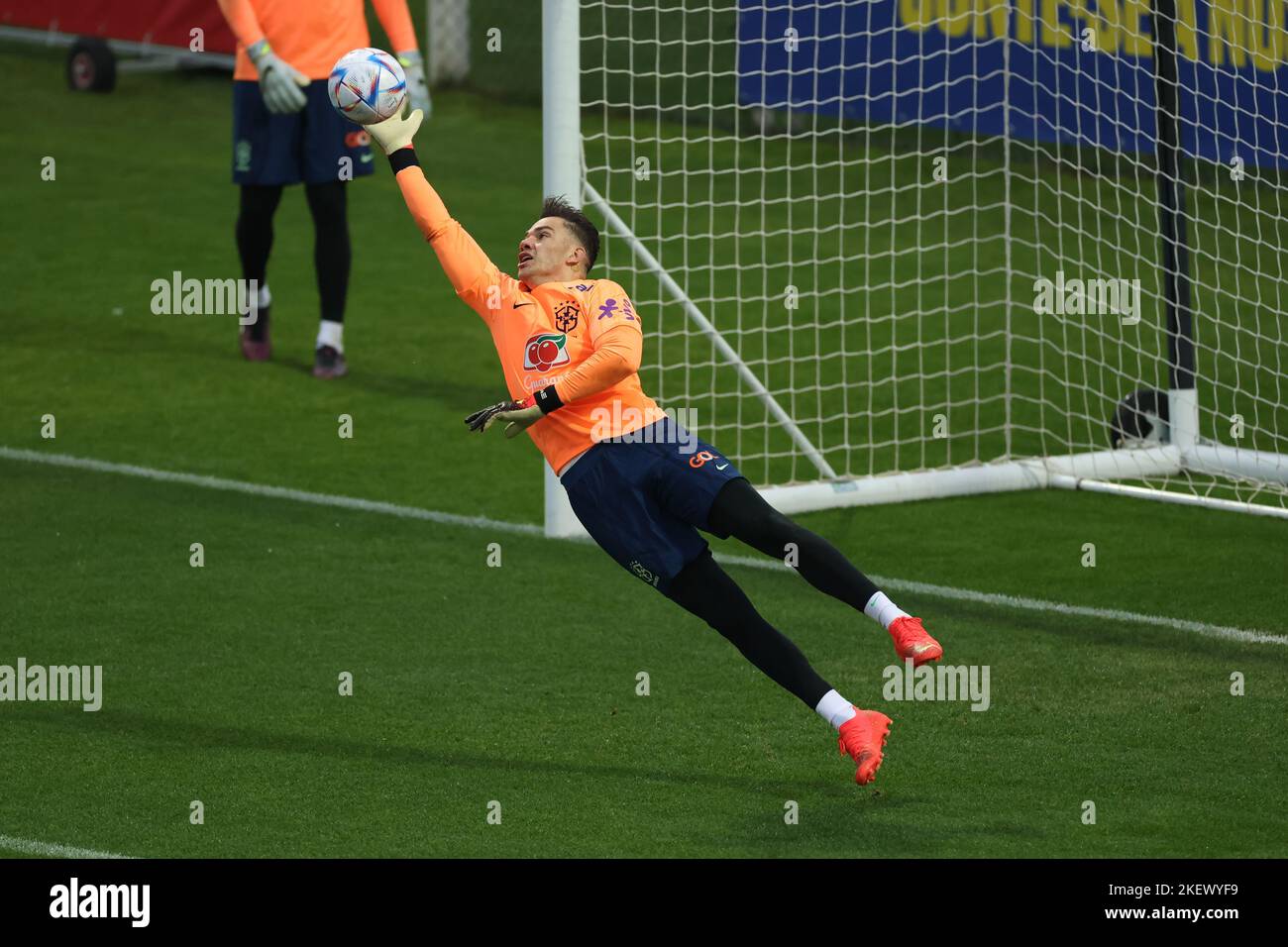 Turin, Italy, 14th November 2022. Ederson makes a save during the ...