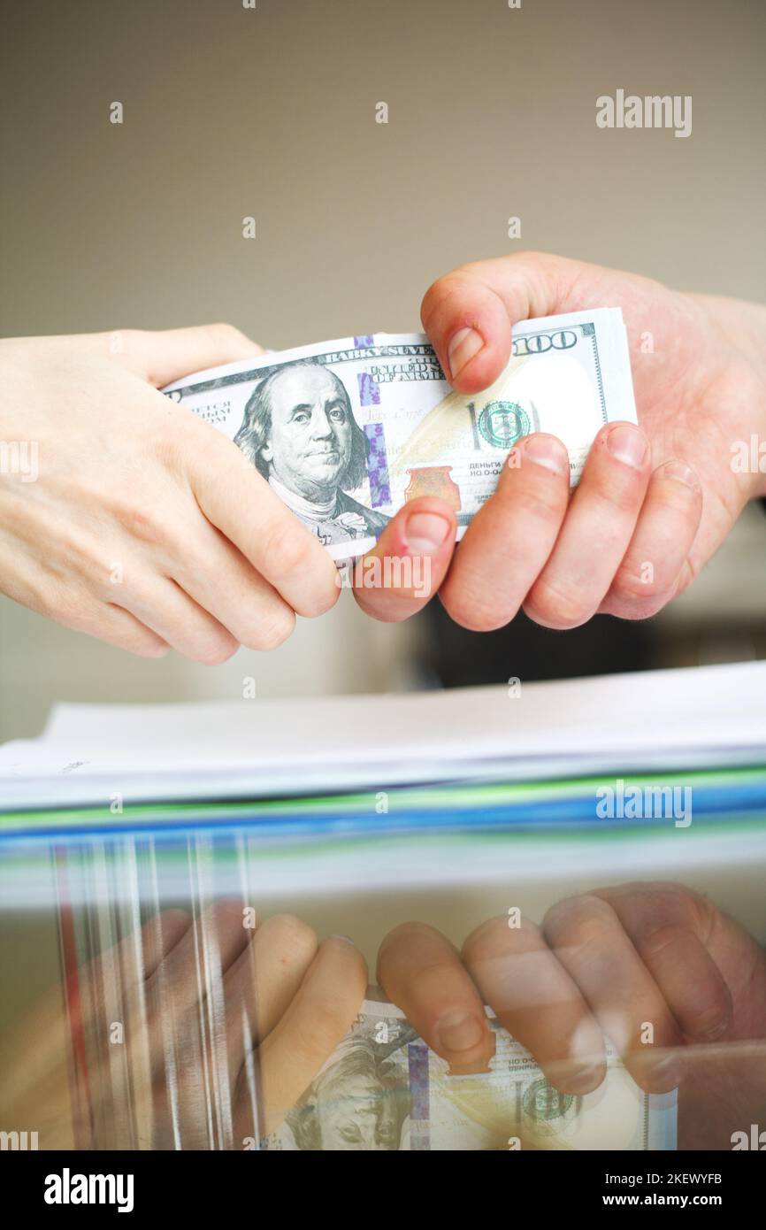 Bribery concept. Corruption Corporate Business Espionage Illegal ...