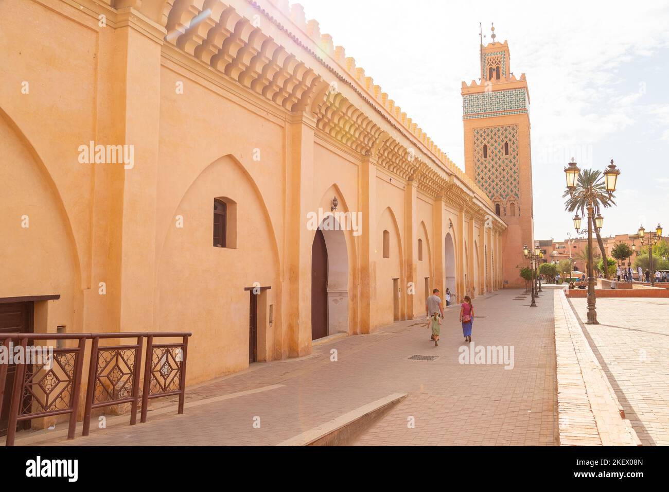 MARRAKESH, MOROCCO - 2ND NOV 22: The outside of the Kasbah Mosque in ...