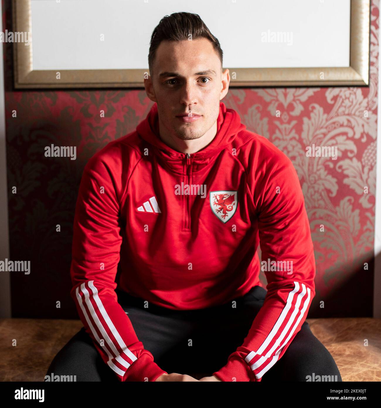 Hensol, Wales, UK. 14th Nov, 2022. Connor Roberts during a player media ...