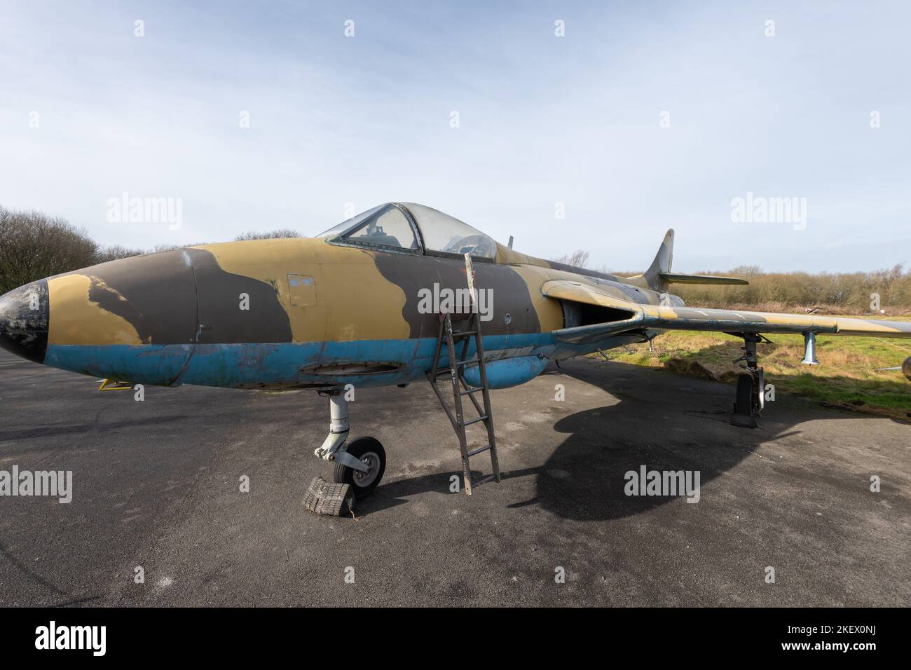 York.Yorkshire.United Kingdom.February 16th 2022.A Hawker Hunter ...