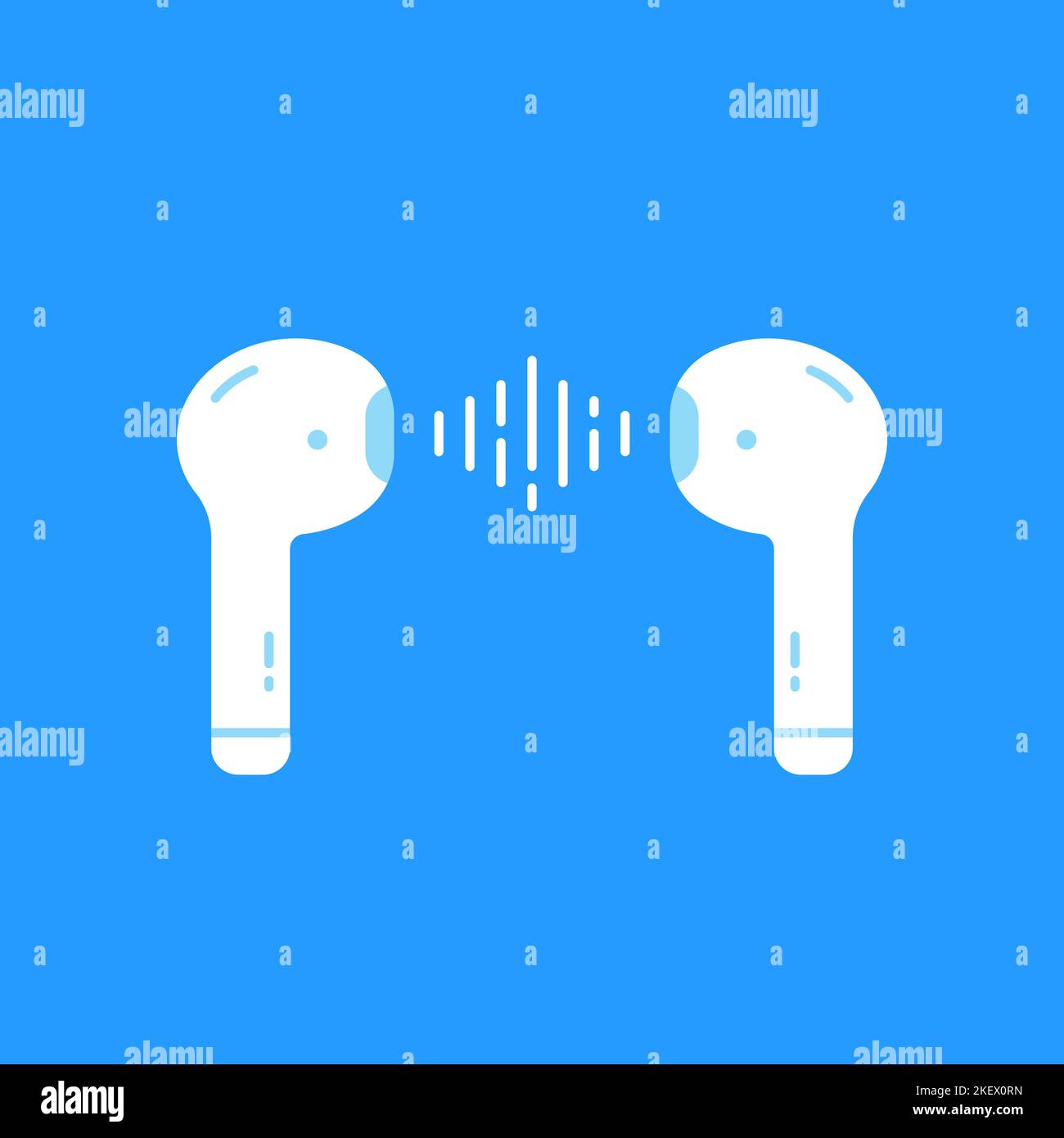 Bluetooth headset icon on Stock Vector Images - Alamy