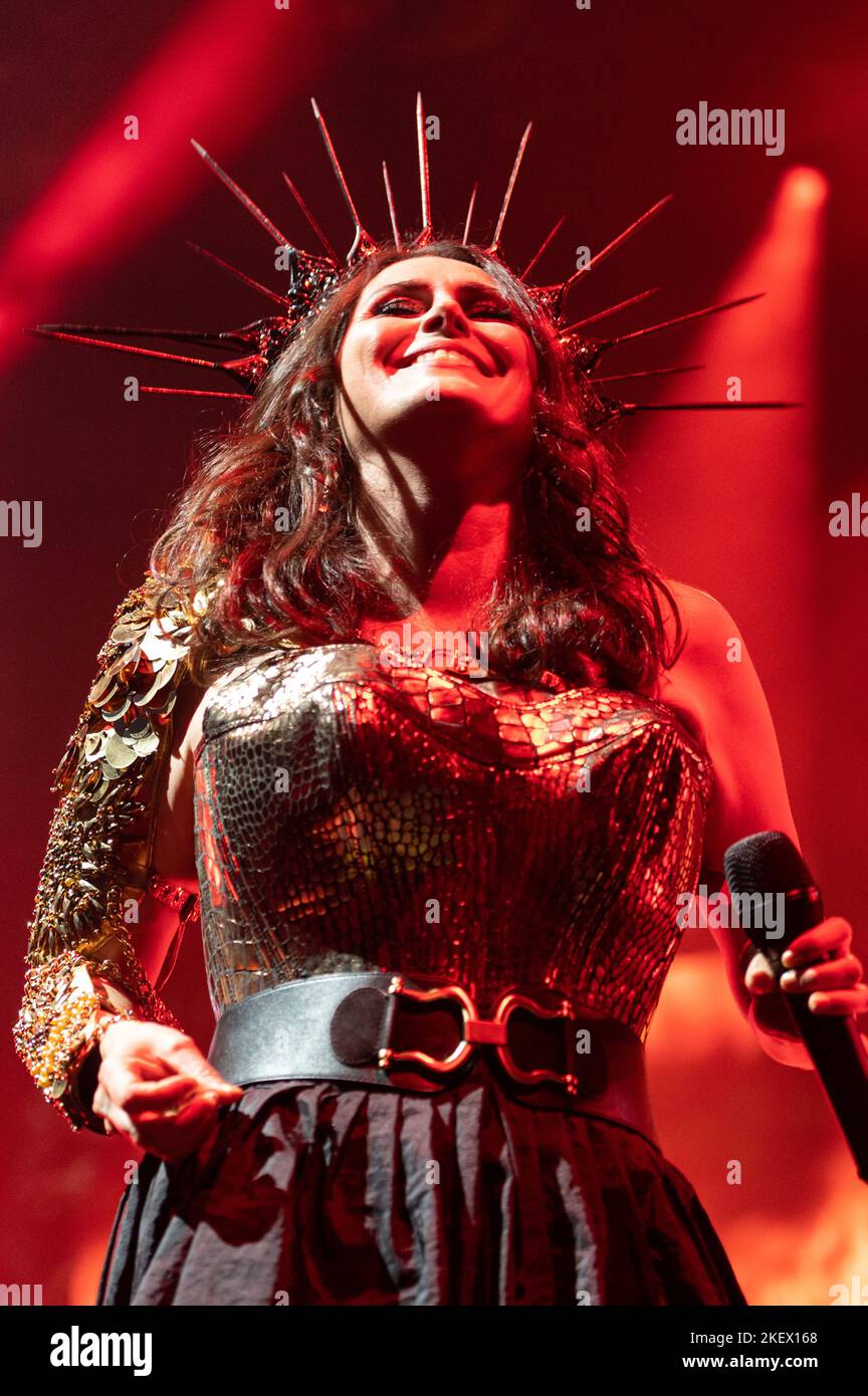 London, UK, 14/11/2022, Rock band Within Temptation performing in ...